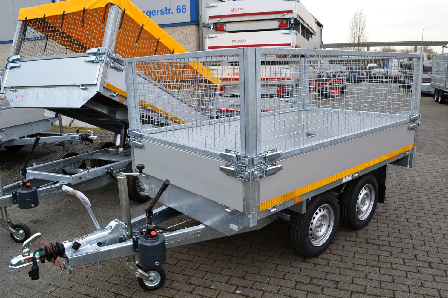 2000 kg | 256 x 150 x 100 cm | Laubgitter | Eduard# - Anhänger Lemke